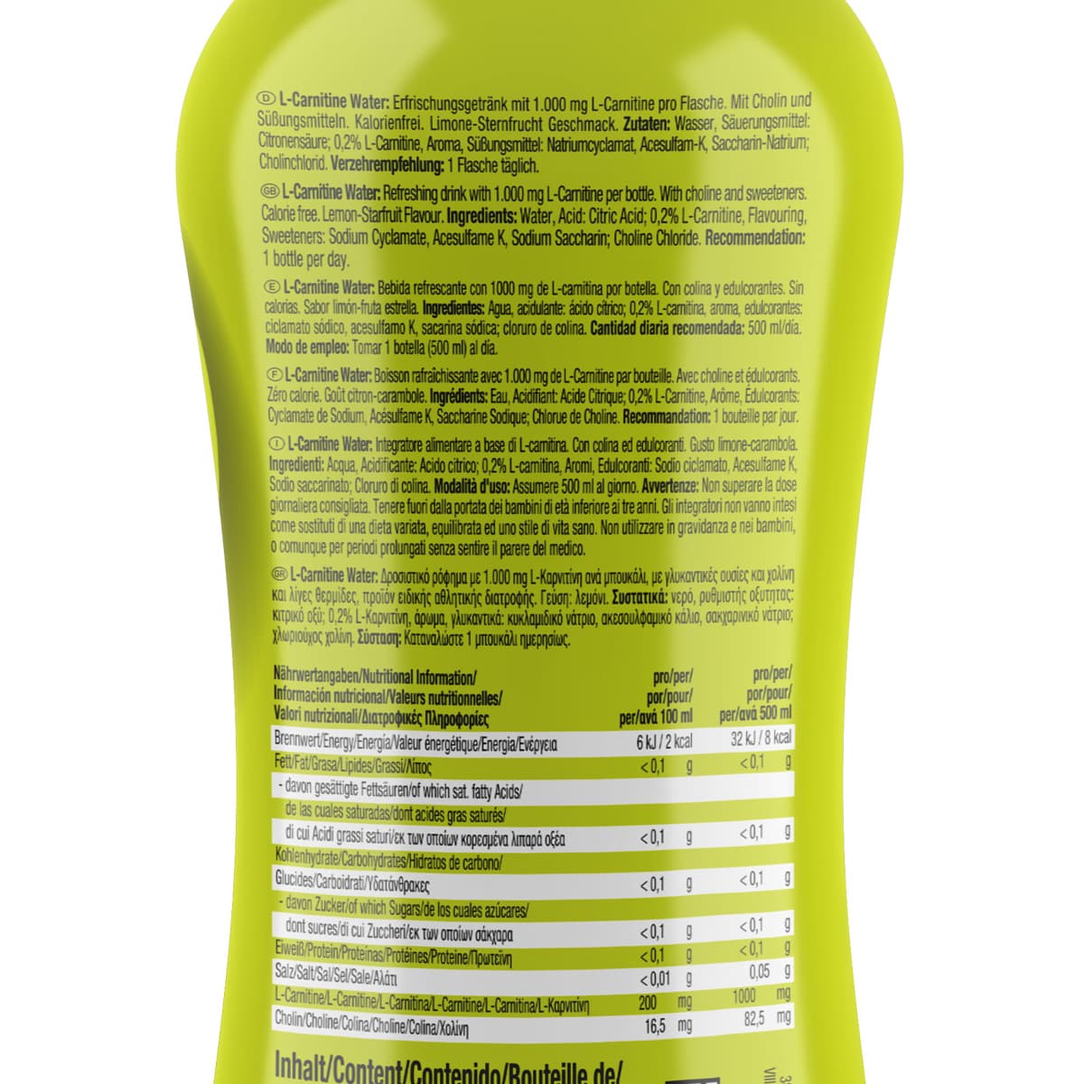 Weider L-Carnitine Water | GAZ Nutrition